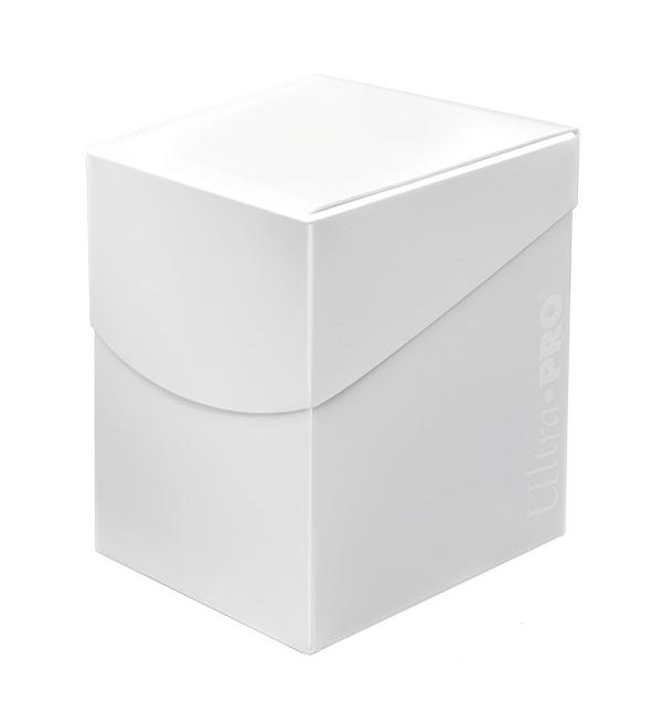 Ultra Pro - Eclipse PRO 100+ Arctic White Deck Box, Stickerpoint